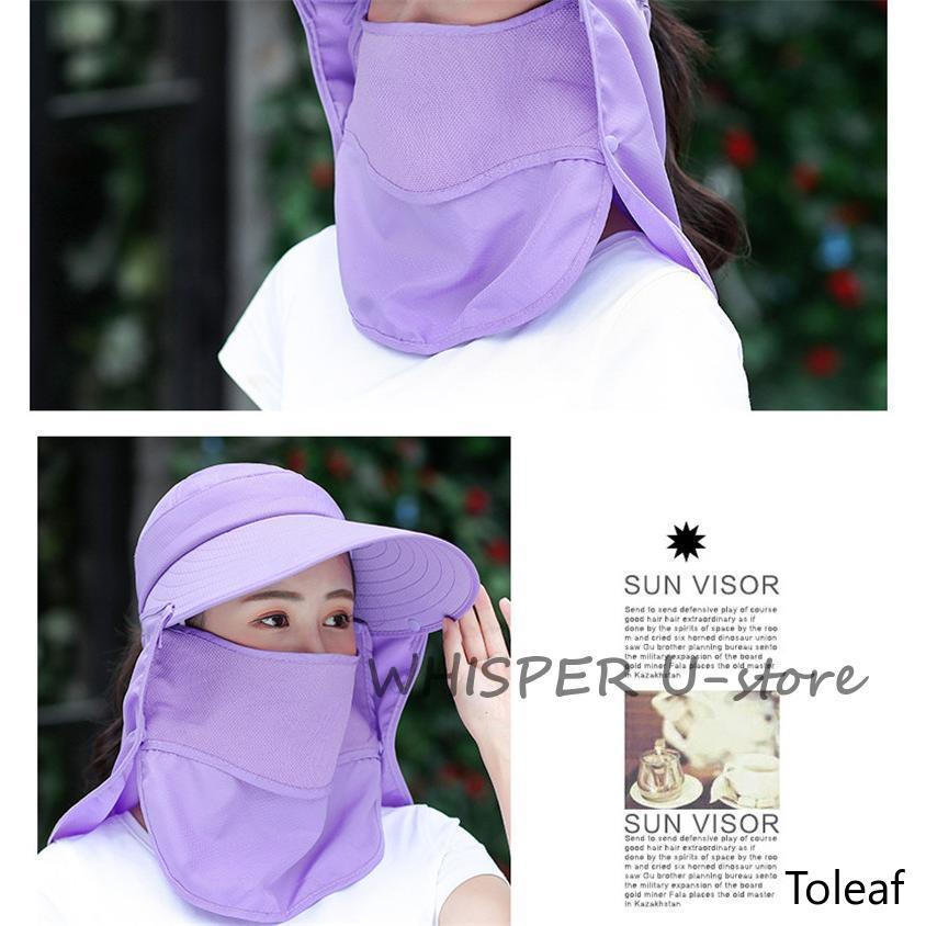 サンバイザー フェイスマスク 冷感 夏用 フェイスカバー ネックカバー UVカット 日焼け防止 涼しい UPF50+ 暑さ対策 自転車 農作業 : Toleaf ヤフーショップ - 通販 ...
