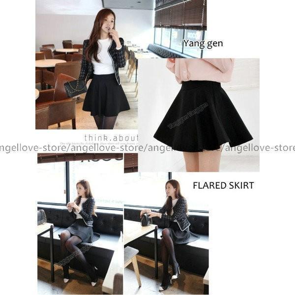 ミニ 春夏 サーキュラースカート ミニフレアスカート台形スカート 膝丈 ひざ丈 : Toleaf ヤフーショップ - 通販 - Yahoo!ショッピング