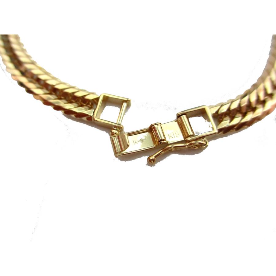 tomatosarada 喜平 ブレスレット K18 18金 十二面トリプル(20g-20cm)中留（中折れ）S 12面 トリプル キヘイ (造幣局検定マーク刻印入) : 金のトマトサラダ ...