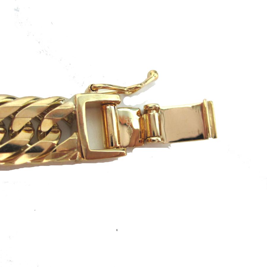 tomatosarada 喜平 ブレスレット K18 18金 十二面トリプル(50g-20cm)中留（中折れ）S 12面 トリプル キヘイ (造幣局検定マーク刻印入) : 金のトマトサラダ ...