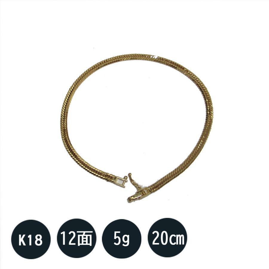 tomatosarada 喜平 ブレスレット K18 十二面 トリプル喜平 5.3g 20cm（信頼の造幣局検定マーク刻印入）12面 喜平ブレスレット : 金のトマトサラダ - 通販 ...