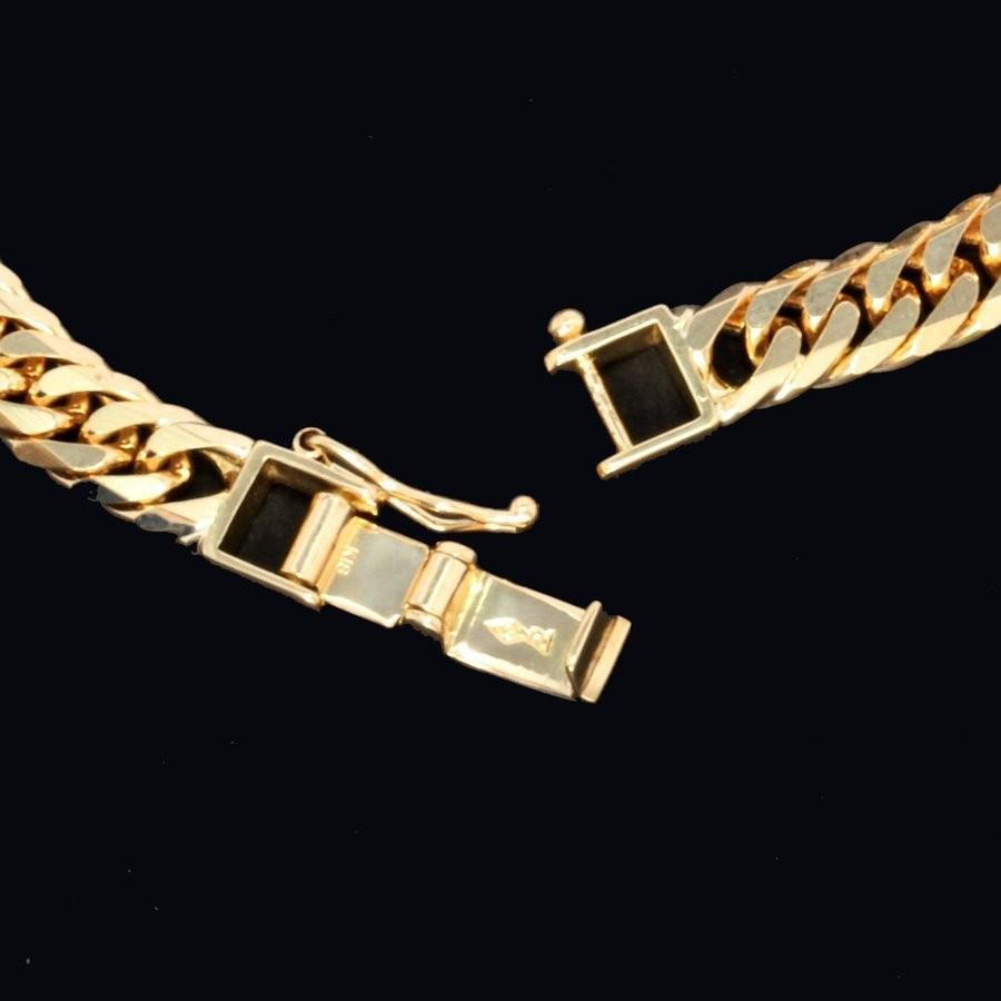 tomatosarada 喜平 ブレスレット K18 18金 六面ダブル（20g-20cm）中留（中折れ） 6面ダブル（造幣局検定マーク刻印入）kihei 喜平ブレスレット : 金のトマト ...