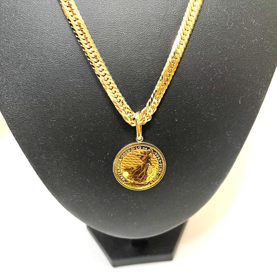 tomatosarada K24 純金 人気の ブリタニア 金貨 1/2oz 1/2オンス K18枠 ペンダントトップ 2023年版 : 金のトマトサラダ - 通販 - Yahoo!ショッピング