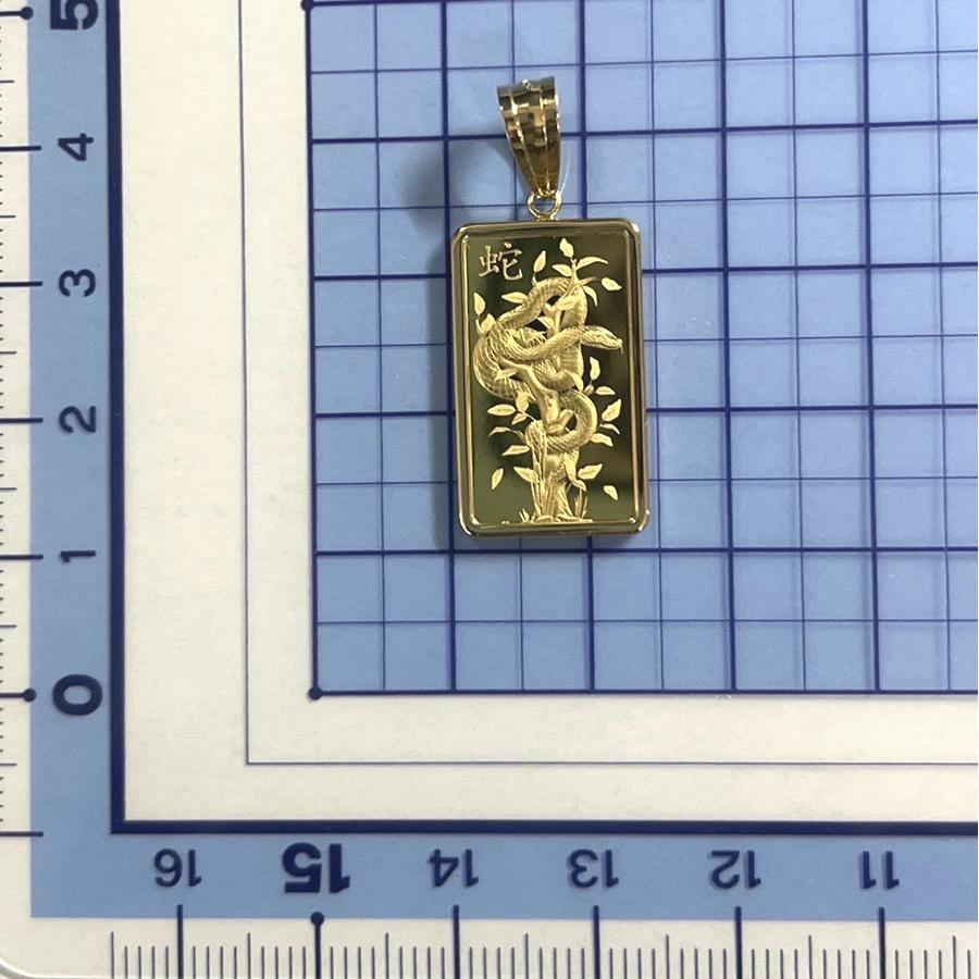K24 純金 2025年干支 蛇 5gインゴット K18枠付きペンダントトップ : 106-mw0gd0442 : 金のトマトサラダ - 通販 - Yahoo!ショッピング