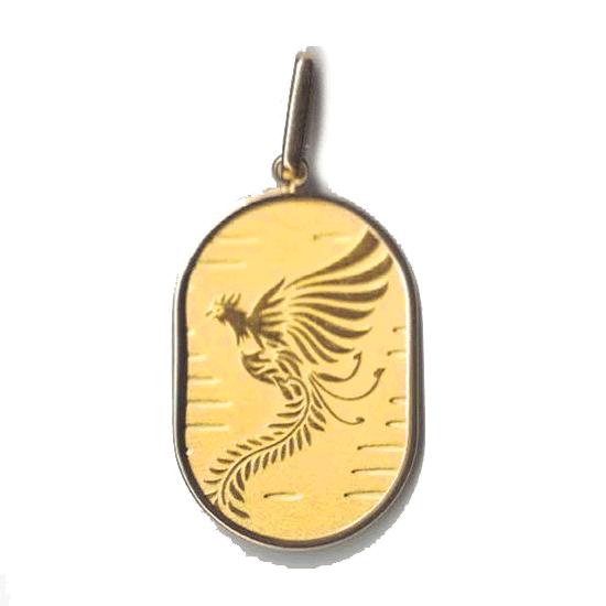 tomatosarada K24(純金） 5g 鳳凰 小判 K18枠付きペンダントトップ : 金のトマトサラダ - 通販 - Yahoo!ショッピング