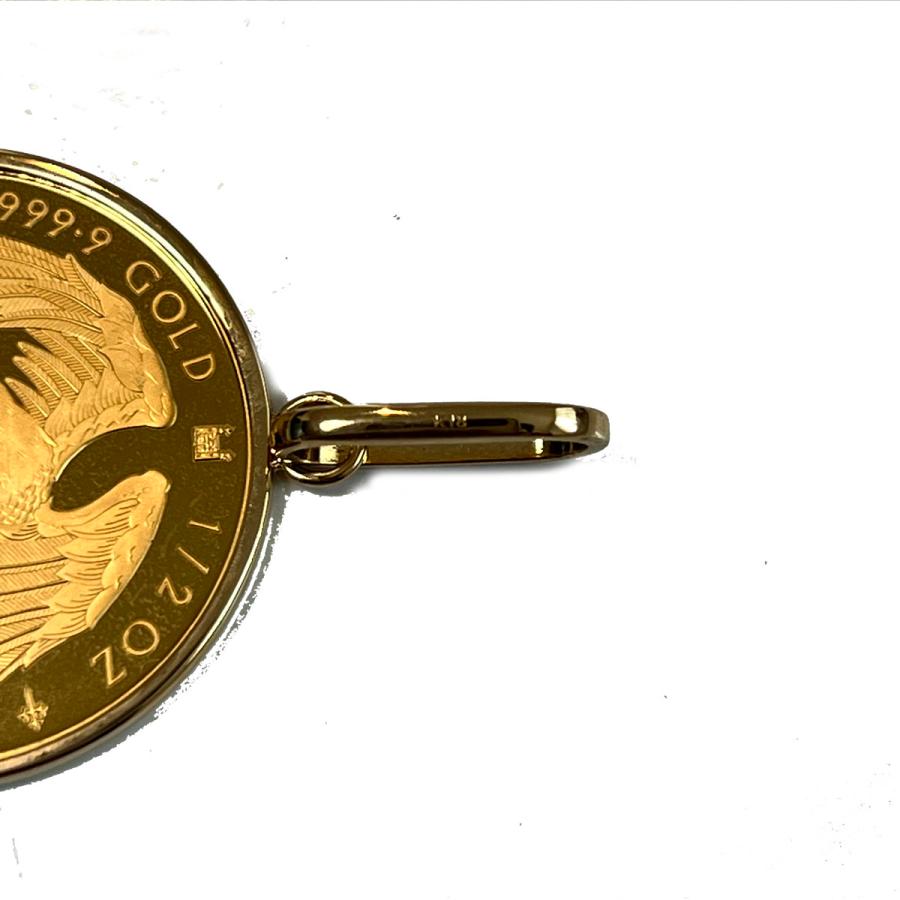 tomatosarada K24 純金 イーグル金貨 K24(純金) 1/2oz K18枠付きペンダントトップ 2023年版 Eagle : 金のトマトサラダ - 通販 - Yahoo!ショッピング