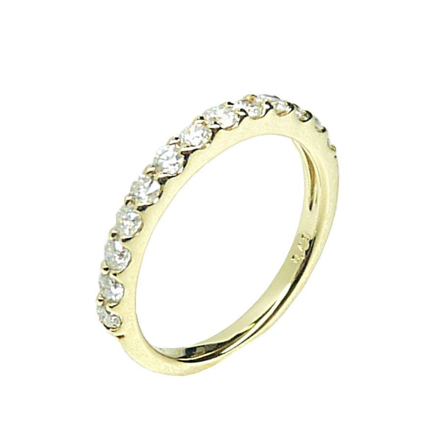 tomatosarada K18YG 18金 ダイヤモンド 0.43ct ハーフエタニティーリング : Tomatosarada(トマトサラダ) - 通販 - Yahoo!ショッピング