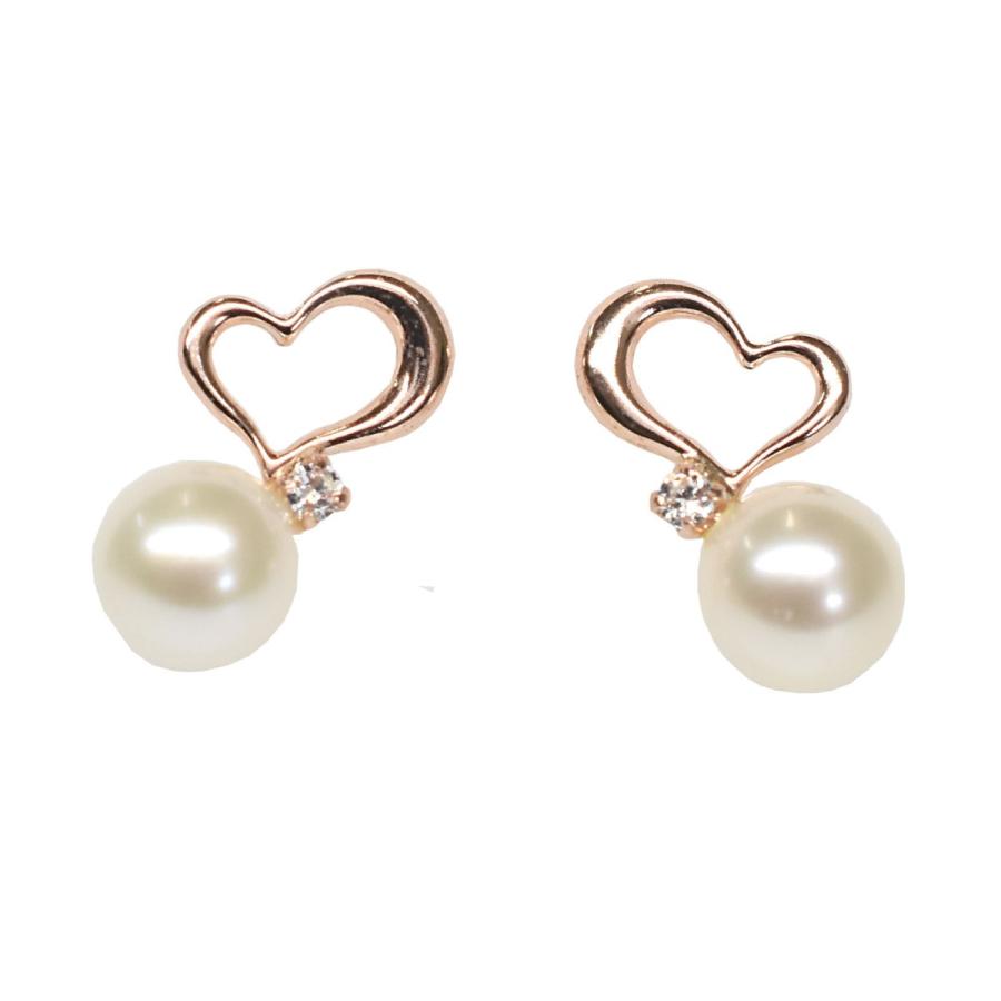 K10PG 淡水パール/CZ ピアス【宅急便送料無料！】 : 100-23015 : Tomatosarada(トマトサラダ) - 通販 - Yahoo!ショッピング