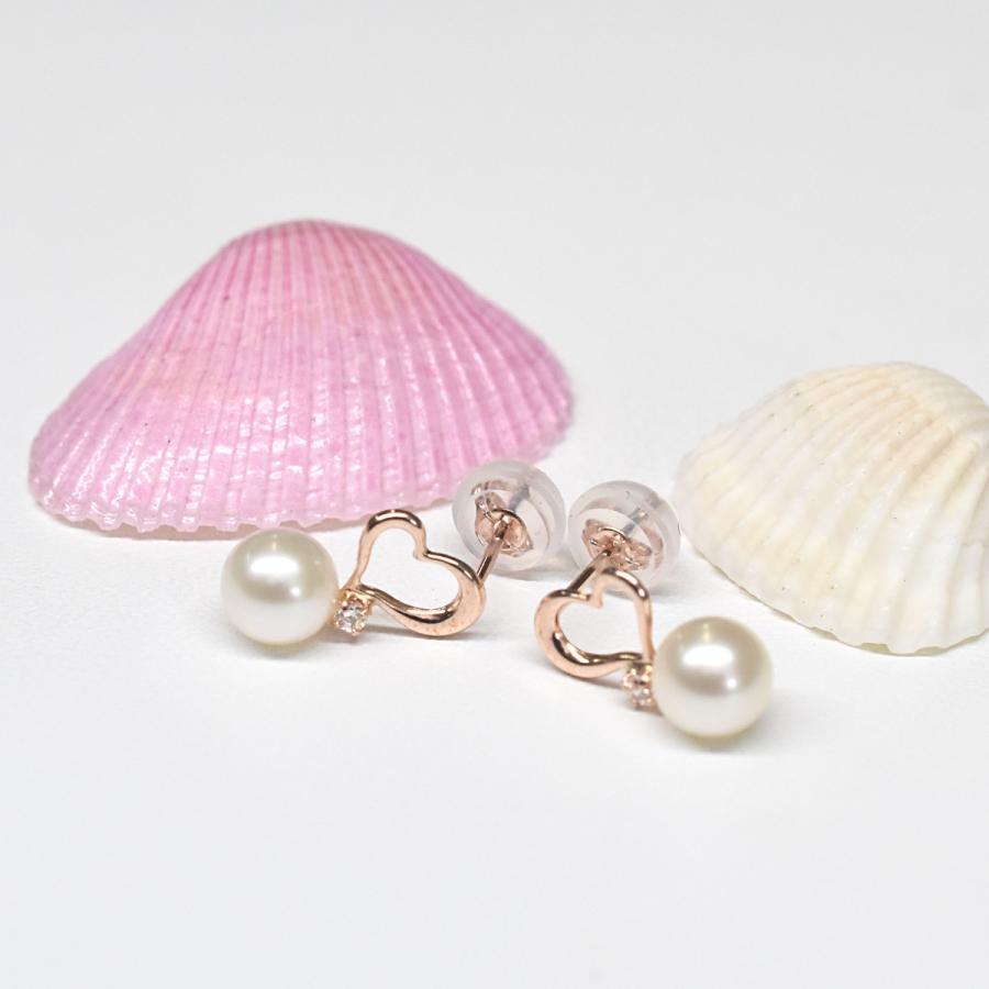 K10PG 淡水パール/CZ ピアス【宅急便送料無料！】 : 100-23015 : Tomatosarada(トマトサラダ) - 通販 - Yahoo!ショッピング