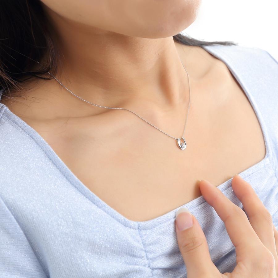 tomatosarada プラチナ900 Pt900 ダイヤモンドネックレス Pt.0.1ct 馬蹄 ホースシューデザイン (チェーン50cm) : Tomatosarada(トマトサラダ ...