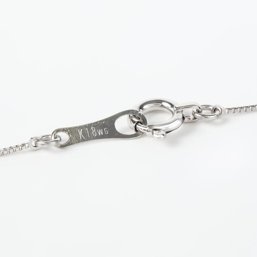 tomatosarada K18WG ダイヤモンドネックレス ダイヤ 0.3ct （K18WG 0.5mm 40cm ベネチアンチェーン） : Tomatosarada(トマトサラダ ...