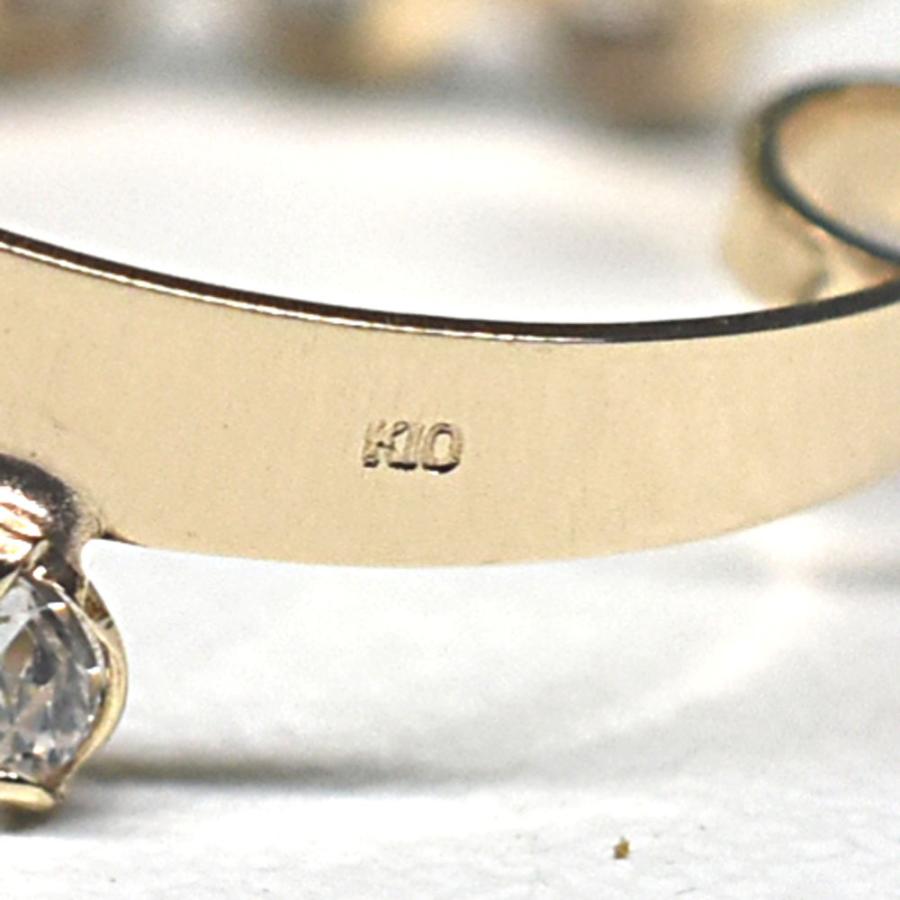 tomatosarada 10金 K10 YG （片耳用） キュービックジルコニア 最新ファッション イヤカフ : Tomatosarada(トマトサラダ) - 通販 - Yahoo!ショッピング