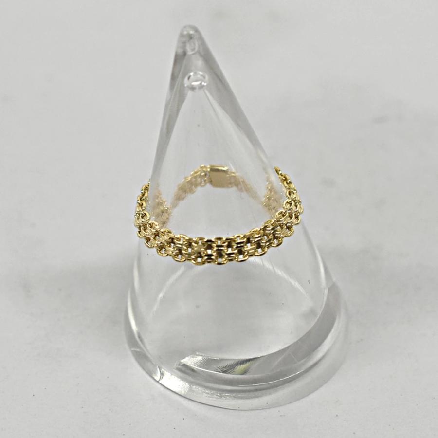 tomatosarada K18 18金 イエローゴールド ビスマルクチェーンリング 7号 : Tomatosarada(トマトサラダ) - 通販 - Yahoo!ショッピング