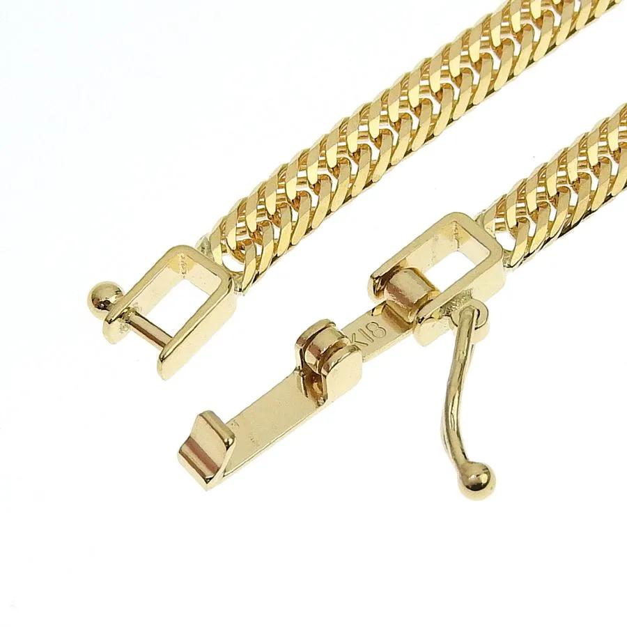 tomatosarada 喜平ブレスレット 18金 K18 十二面トリプル(5.1g-18cm)中留（中折れ） 12面 トリプル キヘイ （造幣局検定マーク刻印入 ...