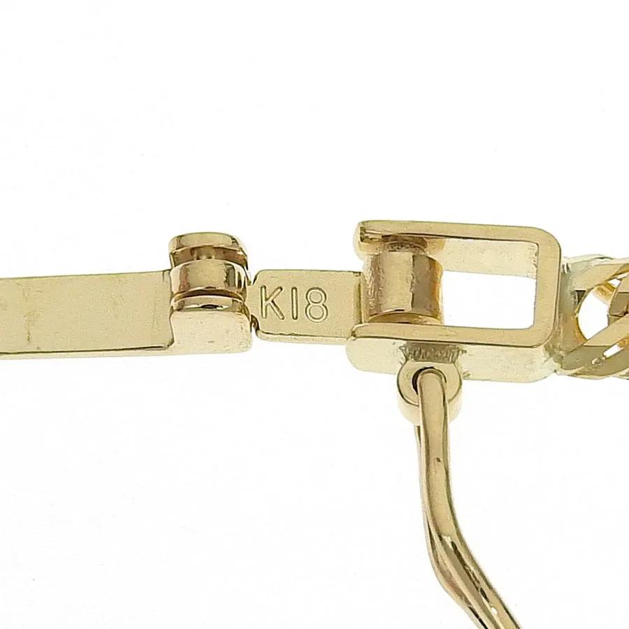 tomatosarada 喜平ブレスレット 18金 K18 十二面トリプル(6.1g-23cm)中留（中折れ） 12面 トリプル キヘイ （造幣局検定マーク刻印入 ...