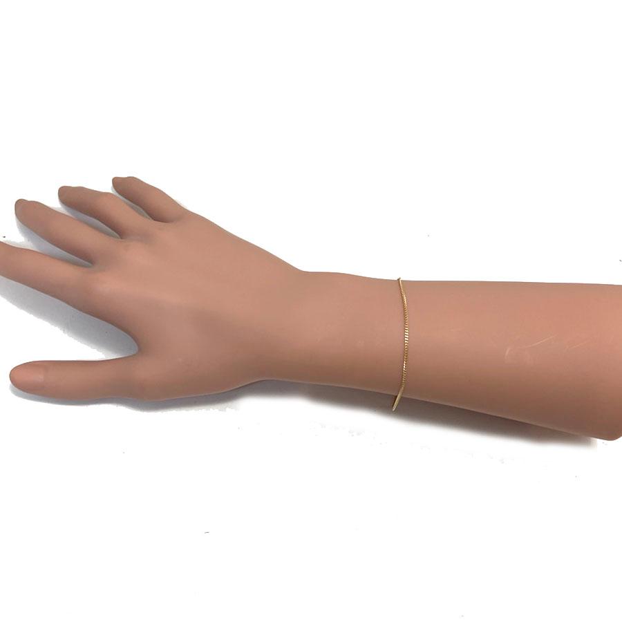 tomatosarada 喜平 ブレスレット K18 喜平ブレスレット 18金 2面(20cm) 軽い中空タイプ 引輪プレート（造幣局ホールマーク付） : Tomatosarada(トマト ...