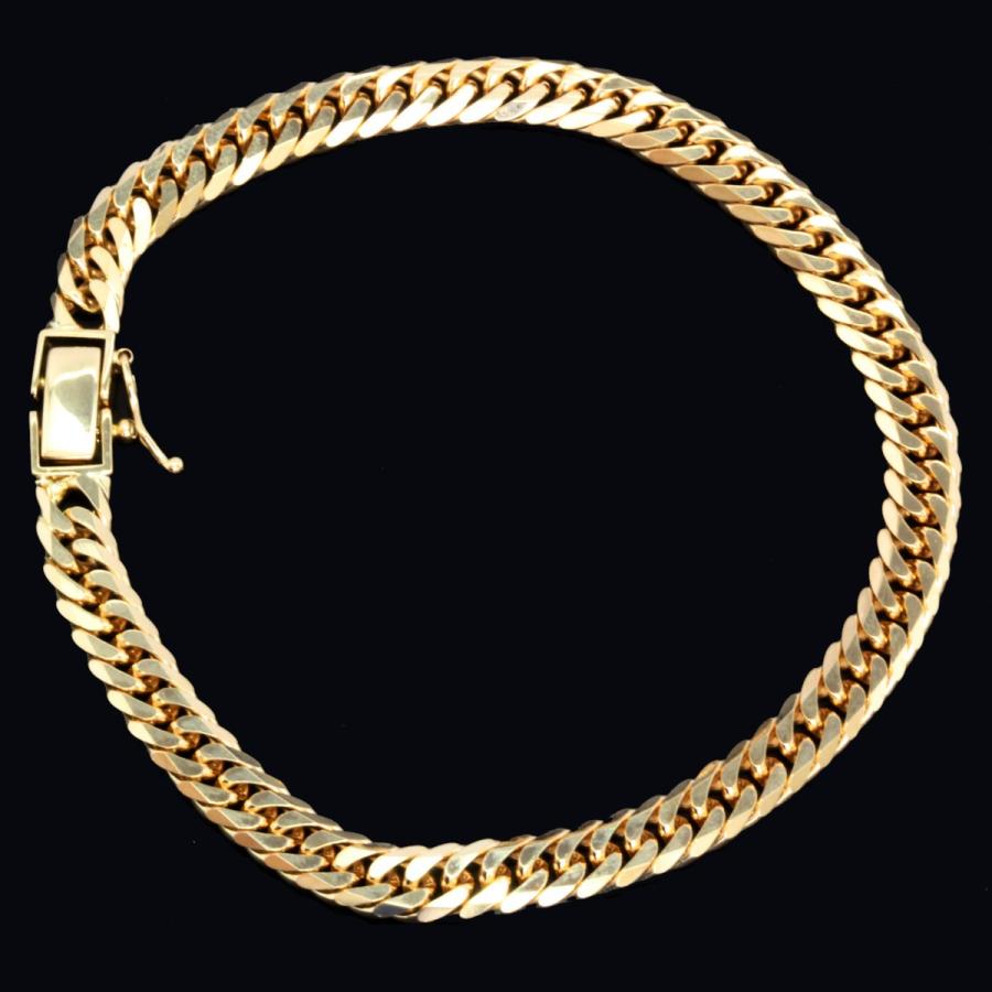 tomatosarada 喜平 ブレスレット K18 18金 六面ダブル（20g-20cm）中留（中折れ） 6面ダブル（造幣局検定マーク刻印入）kihei 喜平ブレスレット ...