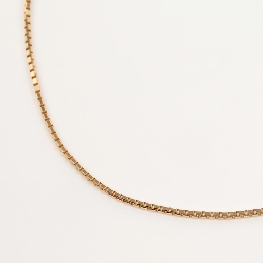 tomatosarada K18 18金 ベネチアンチェーン 0.8mm 50cm（無段階の長さ調整 スライド式アジャスター） : Tomatosarada(トマトサラダ) - 通販 ...