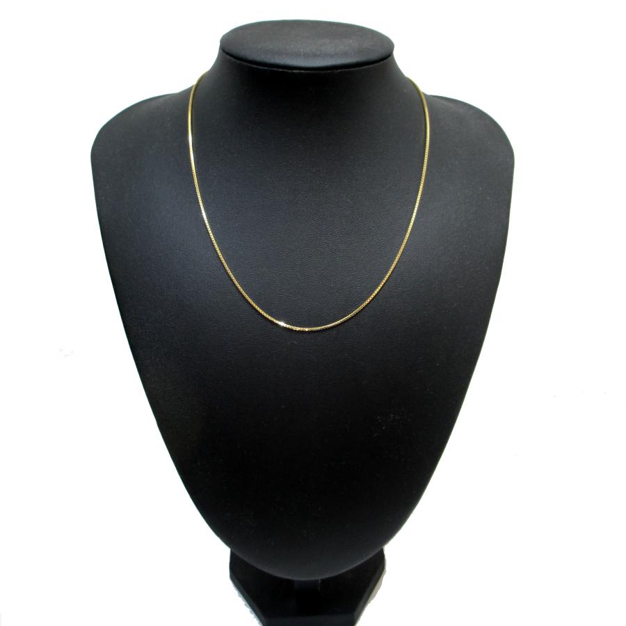 tomatosarada K18 18金イエローゴールド ベネチアンチェーン（無段階の長さ調整 スライド式アジャスターー） 1.2mm 45cm ベネチアン 45cm ...