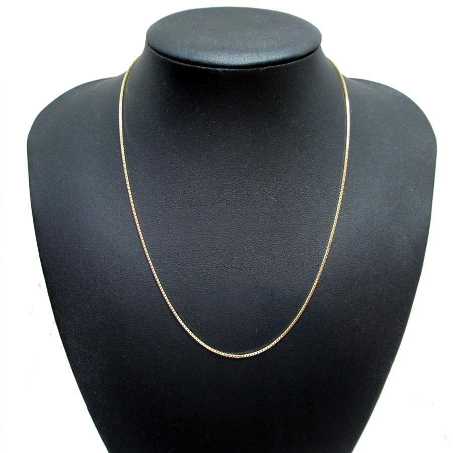 tomatosarada K18 18金イエローゴールド ベネチアンチェーン（無段階の長さ調整 スライド式アジャスターー） 1.2mm 45cm ベネチアン 45cm ...