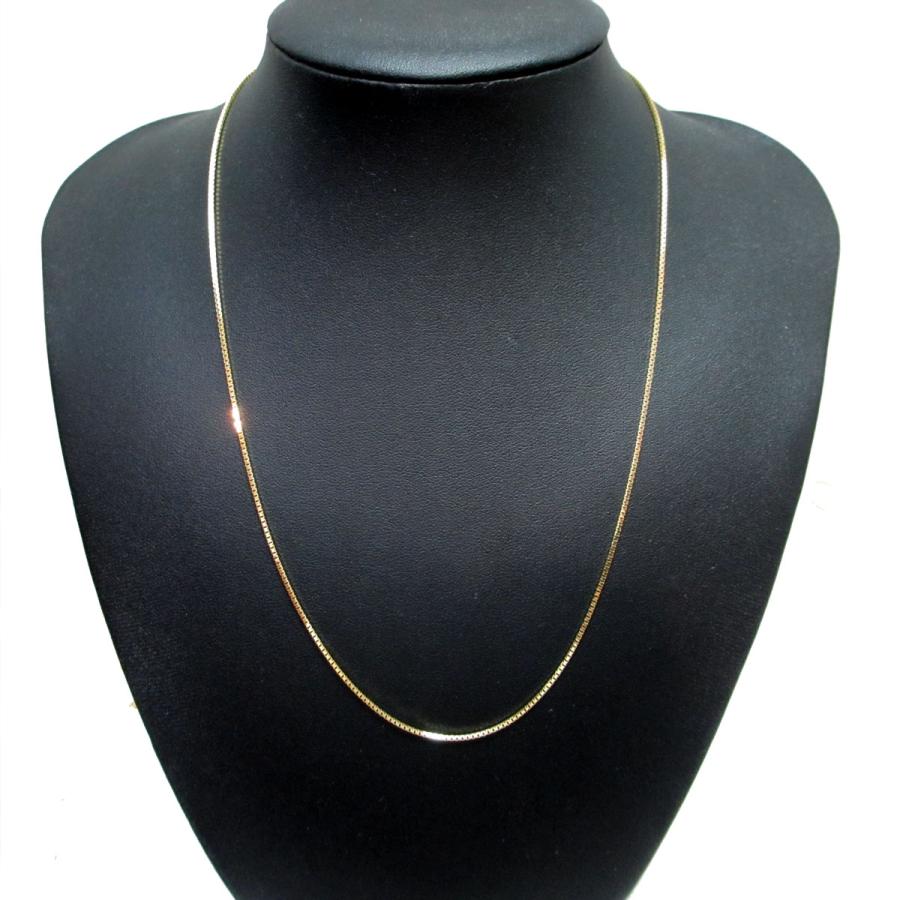 tomatosarada K18 18金イエローゴールド ベネチアンチェーン（無段階の長さ調整 スライド式アジャスターー） 1.2mm 50cm ベネチアン 50cm ...