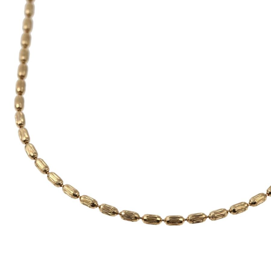 tomatosarada K18YG 18金 シリンダー チェーンネックレス 45cm （無段階の長さ調整 スライド式アジャスター） 1.2mm : Tomatosarada(トマトサラダ ...