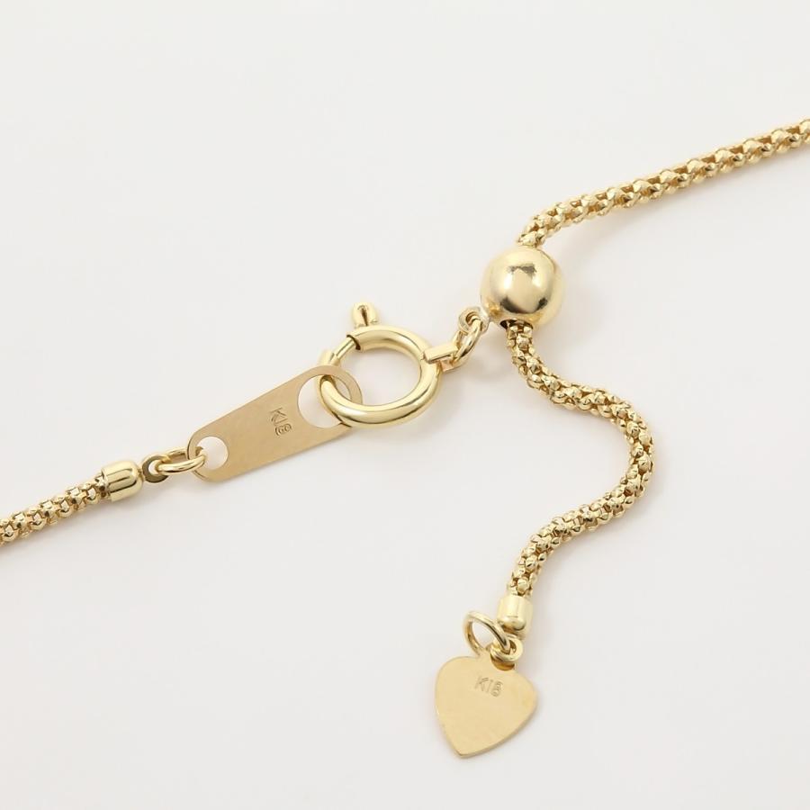 K18YG 18金 ボンバータチェーン ネックレス（無段階の長さ調整 スライド式アジャスター） 1.4mm 45cm :106-KN0W0760M450:Tomatosarada(トマトサラダ ...