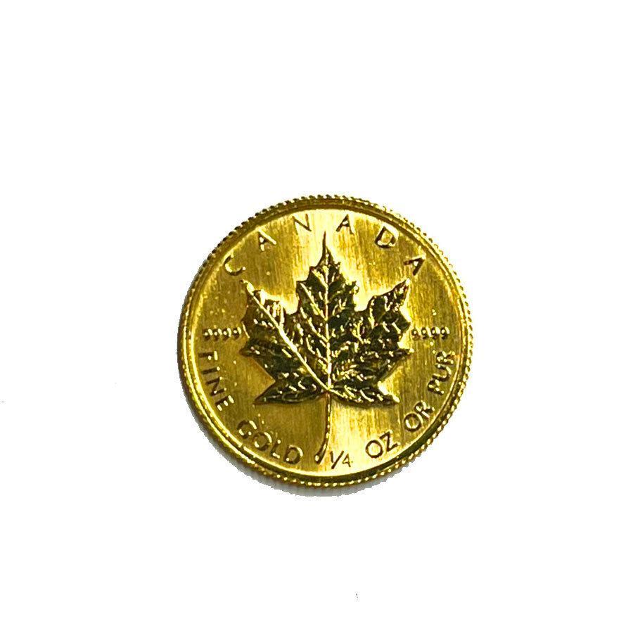 メイプルリーフ金貨 1/4オンス 純金 24金 7.77g 1/4oz 未使用品 : Tomatosarada(トマトサラダ) - 通販 - Yahoo!ショッピング
