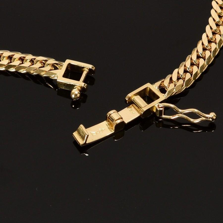 tomatosarada 喜平 ブレスレット K18 18金 六面ダブル（10g-24cm）中留（中折れ） 6面ダブル（造幣局検定マーク刻印入）kihei : Tomatosarada(トマト ...