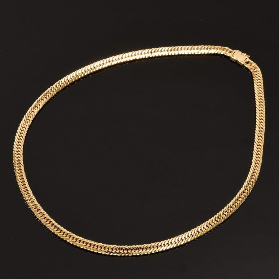 tomatosarada 喜平 ネックレス K18 ネックレス18金 八面トリプル(50g-50cm)中留（中折れ） 8面 トリプル キヘイ （造幣局検定マーク刻印入 ...