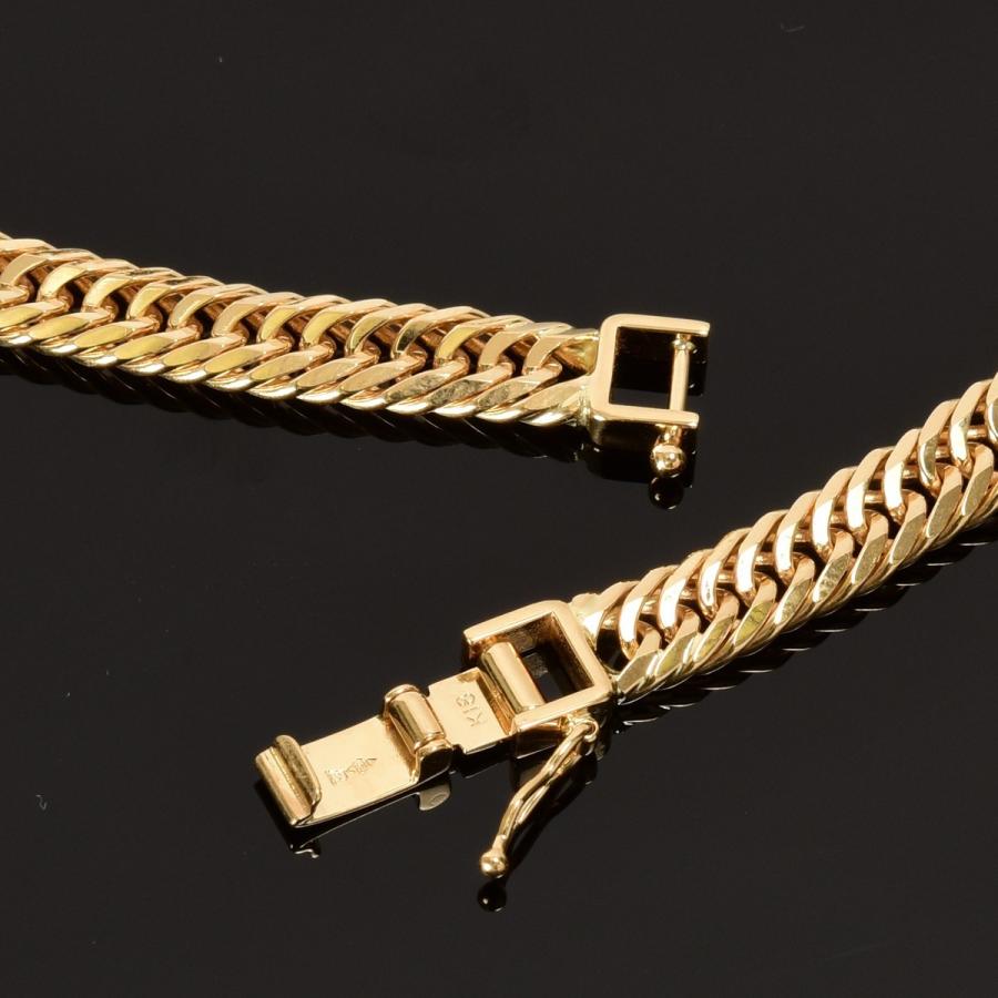 tomatosarada 喜平 ネックレス K18 ネックレス18金 八面トリプル(50g-50cm)中留（中折れ） 8面 トリプル キヘイ （造幣局検定マーク刻印入 ...