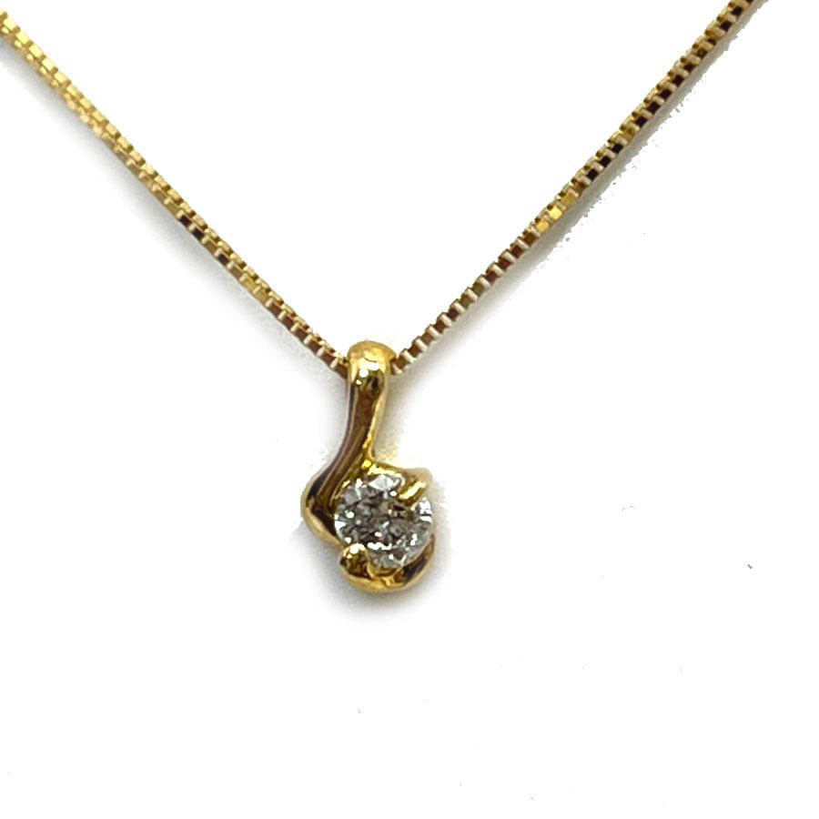 tomatosarada 【在庫1点限り特価】K18 18金 ダイヤネックレス 0.1ct k18ネックレス 18k ネックレス もちろんチェーンも18K : Tomatosarada(トマト ...