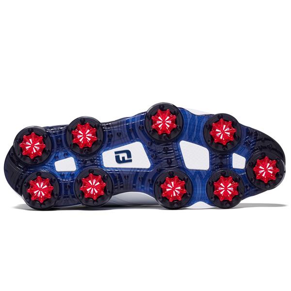 フットジョイ FJ TOUR ALPHA FJ ツアーアルファ トリプルボア ゴルフシューズ ホワイト×ネイビー×レッド FootJoy ...