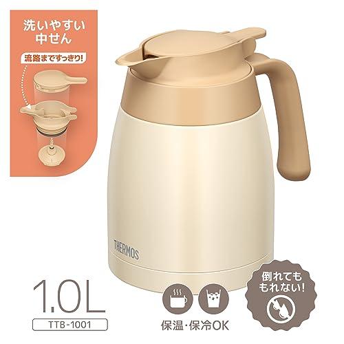サーモス ステンレスポット 1L クリームホワイト 保温ポット 卓上ポット 魔法びん構造 保温保冷 TTB-1001 CRW : tnj173046338738192 : tomiya1 ...