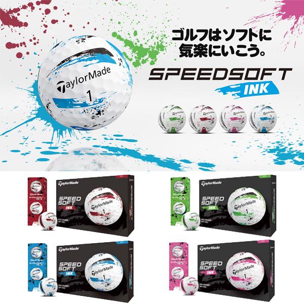 TaylorMade テーラーメイド スピードソフト インク 2024 ゴルフボール 【2ダースセット/ 24個入】TaylorMade SPEED SOFT INK : トミーゴルフ ...