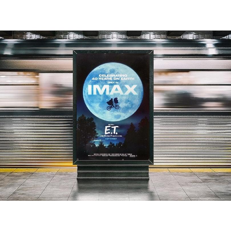 E.T. 2022 リ・リリース ET 映画ポスター IMAX US版 両面印刷 27×40インチ (68.9×101.6cm) ds1 : tomohochikaze-映画ポスター - 通販 ...