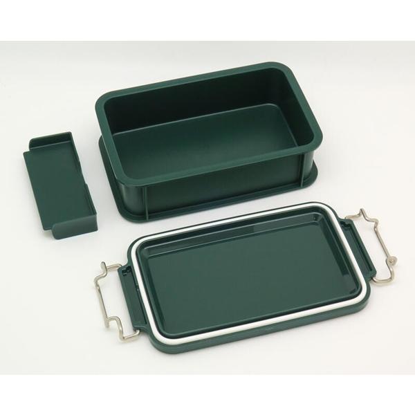 OSK コンテナ ランチボックス 1段 750ml グリーン 日本製 仕切付 抗菌 防汚 食洗機対応 レンジ対応 男性 男子 女性 女子 おしゃれ お弁当箱 CNT-750 ...