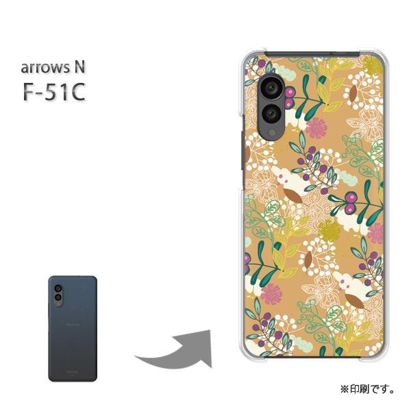 arrows 爆買 F-51C arrowsN カバー ハードケース デザイン 花・蝶(ブラウン)/f51c-pc-new1607 : トム ...