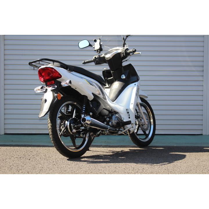 ヤマハ T115 FIモデル スマートメガホンマフラー クロムメッキ ORM製 数量限定 : ORM ヤフーショッピング店 - 通販 - Yahoo!ショッピング