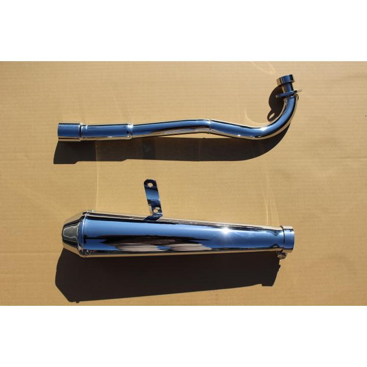 ヤマハ T115 FIモデル スマートメガホンマフラー クロムメッキ ORM製 数量限定 : ORM ヤフーショッピング店 - 通販 - Yahoo!ショッピング