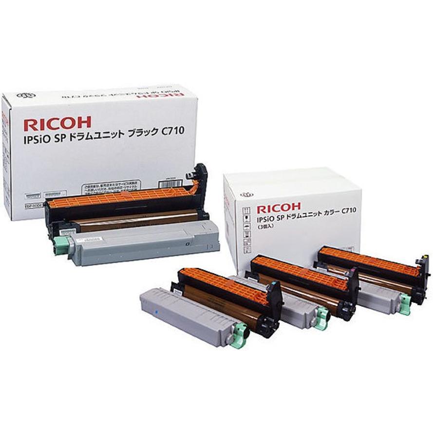 リコー IPSiO SP ドラムユニット C710 全色4本セット (ブラック シアン マゼンタ イエロー) 純正品 メーカー直送 / C710e C711 C720 C721 : トナー急便 ...