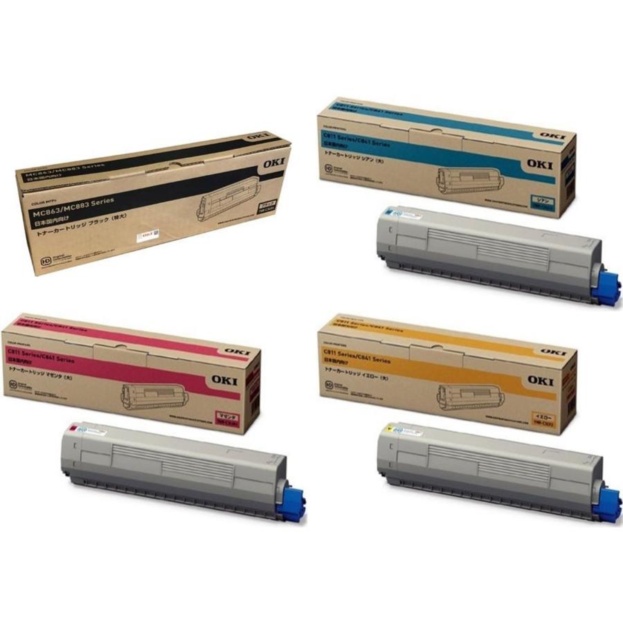 沖データ TNR-C3LK4 ブラック / C2 M2 Y2 4色セット 純正品 トナーカートリッジ メーカー直送 COREFIDO MC863dnw MC883dnw MC883dnwv ...