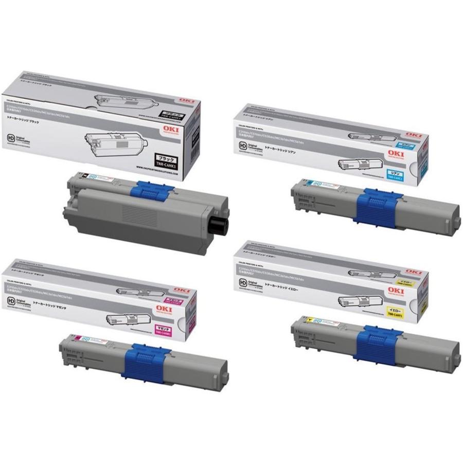 沖データ TNR-C4HK1 / C1 M1 Y1 4色セット (ブラック シアン マゼンタ イエロー) 純正品 トナーカートリッジ メーカー直送 C510dn C530dn MC361dn ...