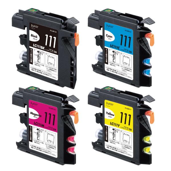 プレジール ブラザー対応 LC111-4PK互換インク 4色パック PLE-BR1114P : ネストオンライン ヤフー店 - 通販 ...