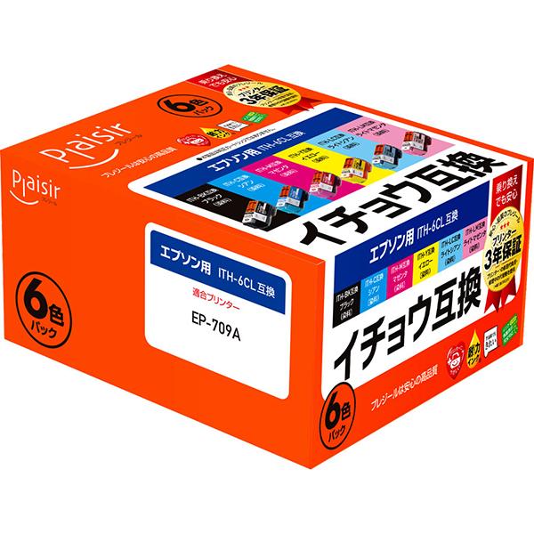 プレジール エプソン対応 ITH-6CL互換インク 6色パック イチョウ PLE-EITH-6P : ネストオンライン ヤフー店 - 通販 - Yahoo!ショッピング