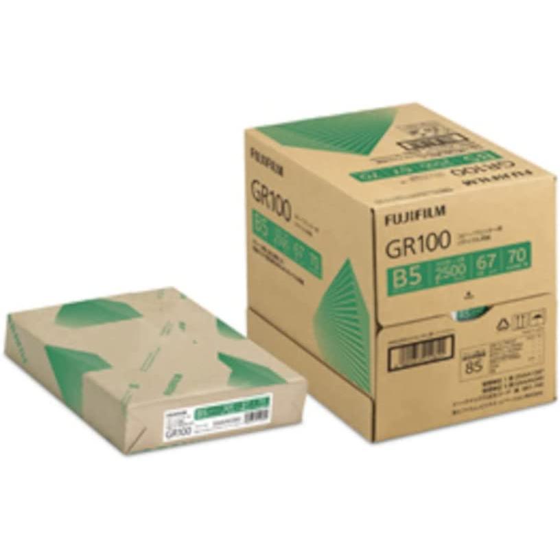 富士フィルムBI リサイクルコピー用紙 GR100 B5 2500枚(500枚×5冊) ZGAA1287 881790 : キラキラ通販マート ...