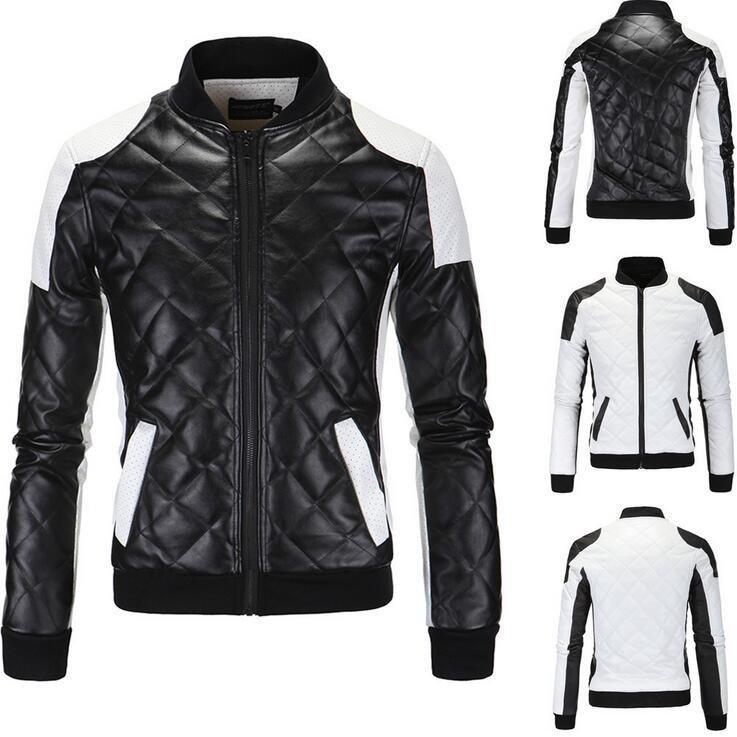 メンズレザージャケット ライダース ジャンパー ブルゾン 革ジャン 白 黒M L XL XXL XXXL XXXXL XXXXXL : CXYストア - 通販 - Yahoo!ショッピング