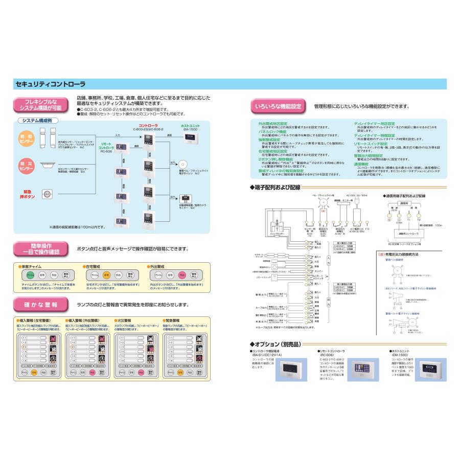 TAKEX 【C-603-2】セキュリティコントローラ 3回線用 竹中エンジニアリング : tool-darake - 通販 - Yahoo!ショッピング