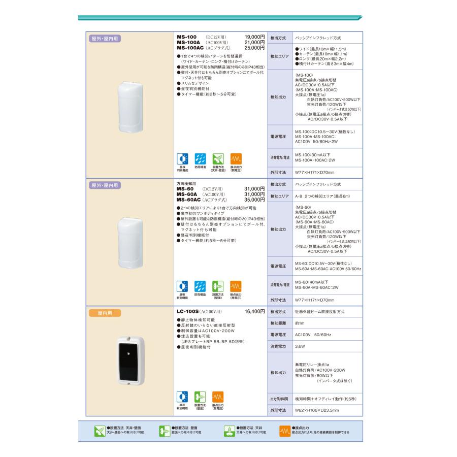 TAKEX 【MS-60A】人感スイッチ AC100Vタイプ 竹中エンジニアリング : tool-darake - 通販 - Yahoo!ショッピング
