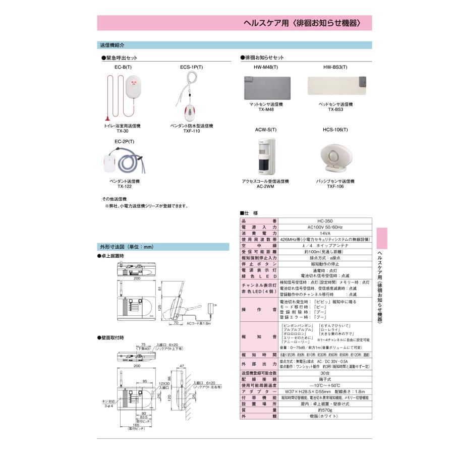 TAKEX 【HC-350】卓上型受信機 小電力型 竹中エンジニアリング : tool-darake - 通販 - Yahoo!ショッピング
